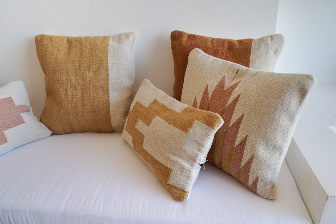 Mexican Pillow Relampago Mexican Pillow Natural With Desert - Etsy