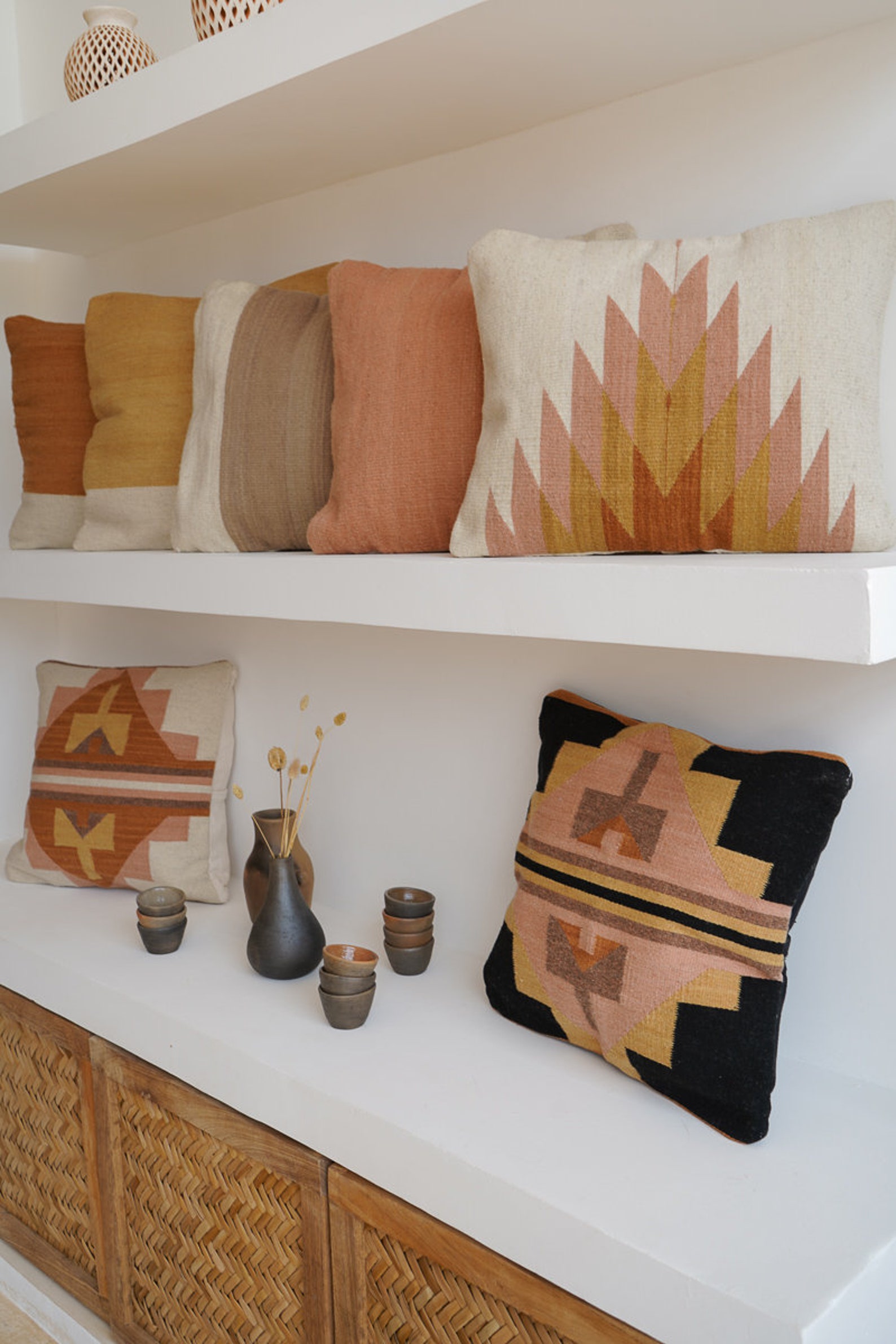 Mexican Pillow Relampago Mexican Pillow Natural With Desert - Etsy