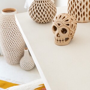 Handcrafted Mexican Clay Skull Calavera - Etsy