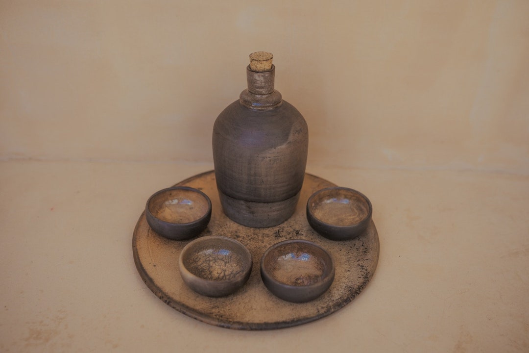 Mezcal Ceramic Clay Drinking Set - Etsy