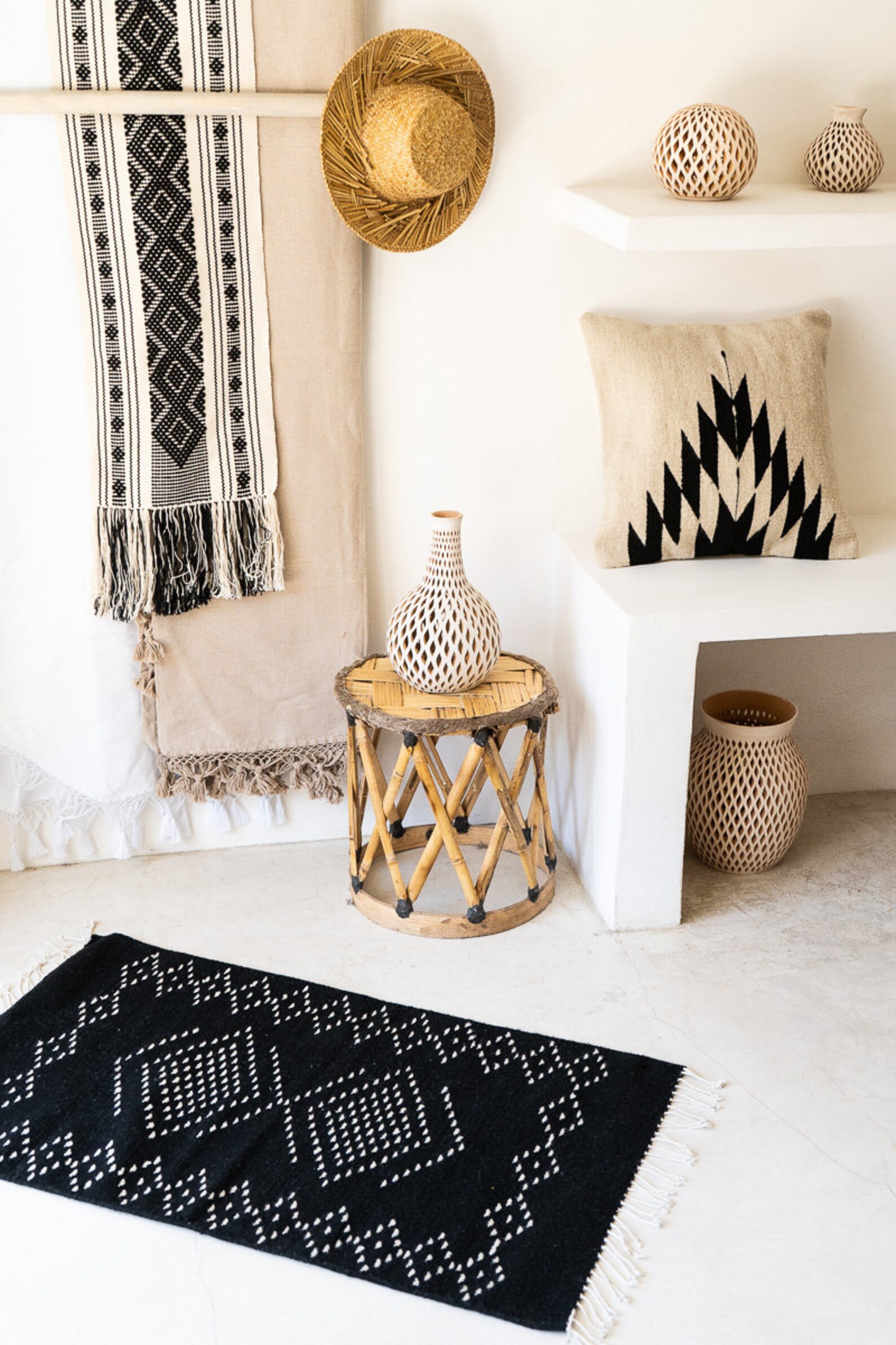 Handwoven Mexican Rug Woven Accent Rug Area Rug Living Room - Etsy