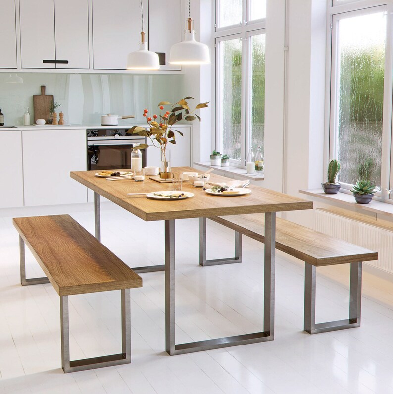 Industrial Table Legs Square Design Box Section Steel - Etsy