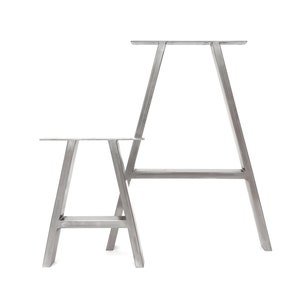 Industrial Table Legs - A-frame Design - Box Section Steel, Various ...