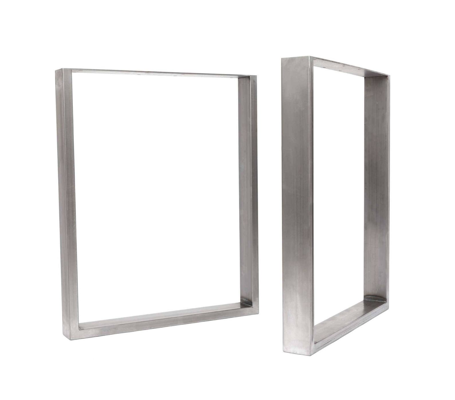 Industrial Table Legs Square Design Box Section Steel - Etsy
