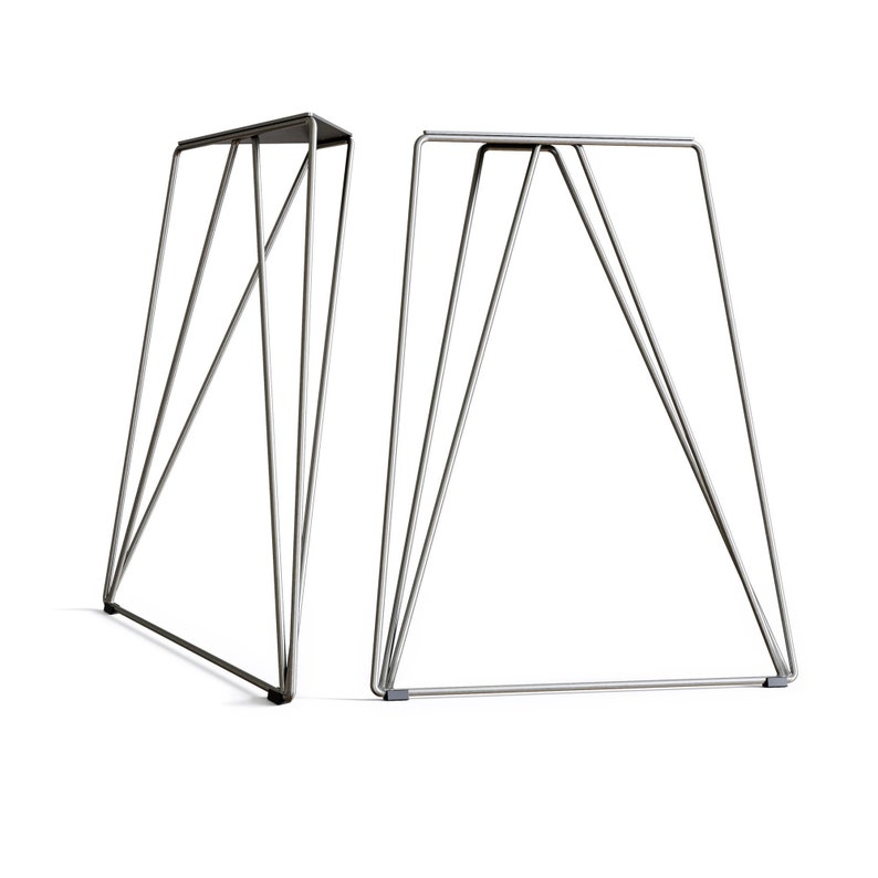 2 X Wire Frame Table Legs Modern Heavy Duty Metal Legs - Etsy