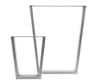 Industrial Table Legs Trapezium Design Box Section Steel | Etsy