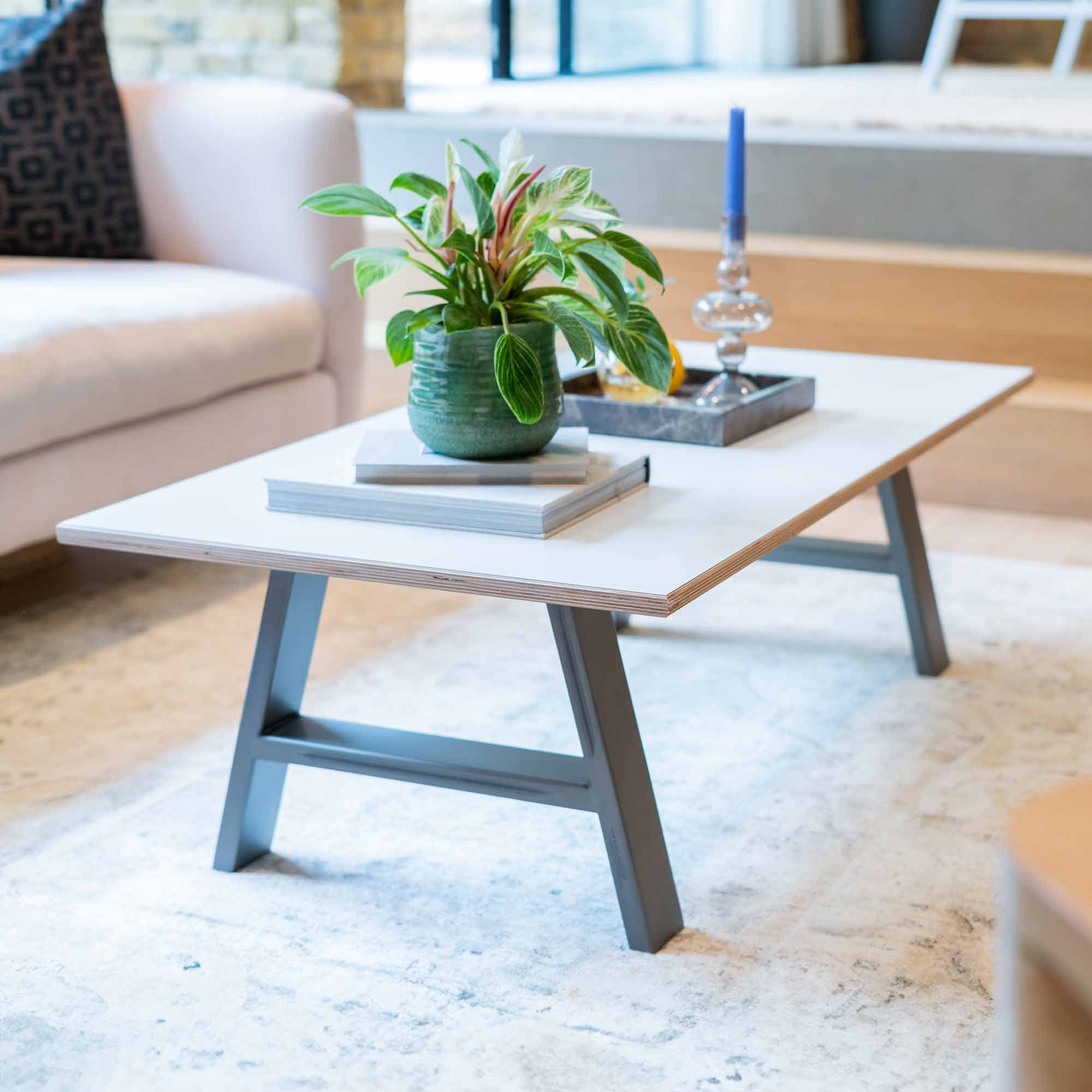 Industrial Table Legs - A-frame Design - Box Section Steel, Various ...