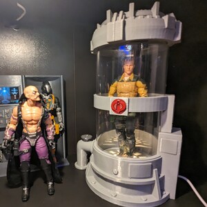 Cobra Laboratory Light up STASIS CELL or 1:12 Scale Classified G.i.joe ...