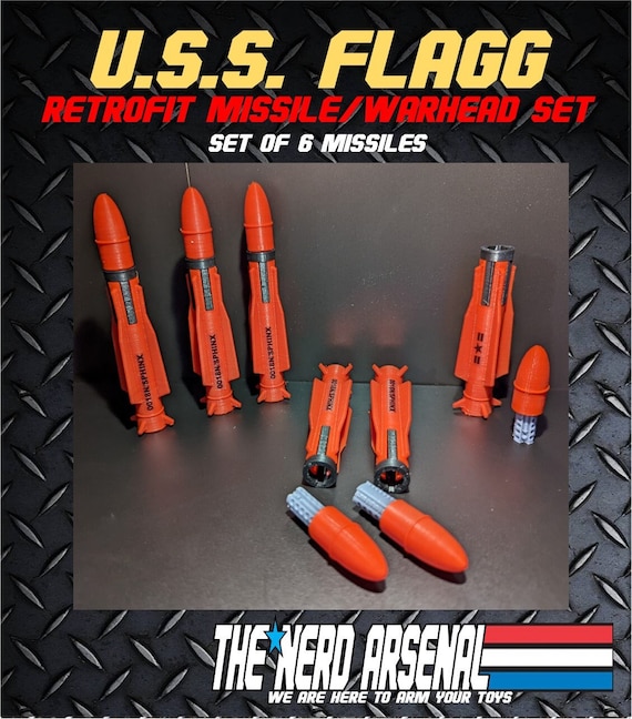 U.S.S. FLAGG RETROFIT MISSILES Set of 6 - Etsy