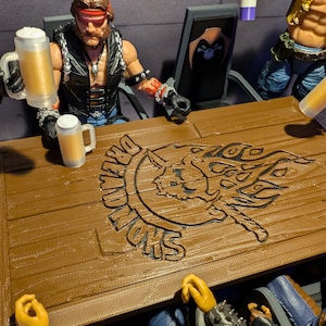 Dreadnok MC Club Table and Chairs Playset for CLASSIFIED Scale Figures ...