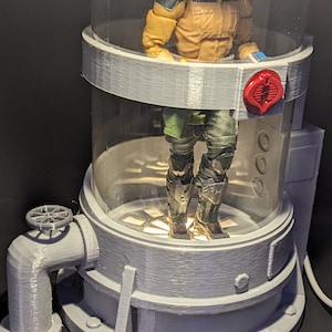 Cobra Laboratory Light up STASIS CELL or 1:12 Scale Classified G.i.joe ...