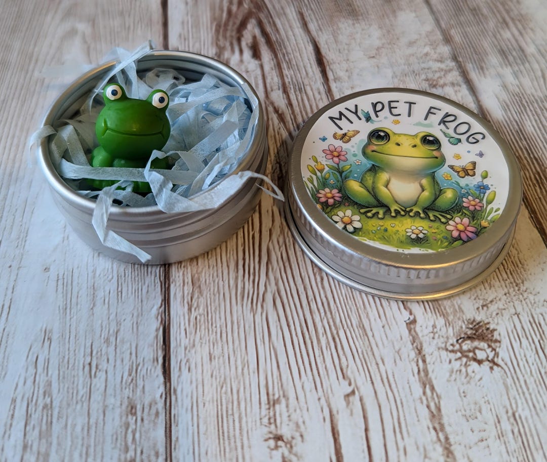 My Pet Frog. Cute Little Pocket Pet Frog in a Tin - Etsy