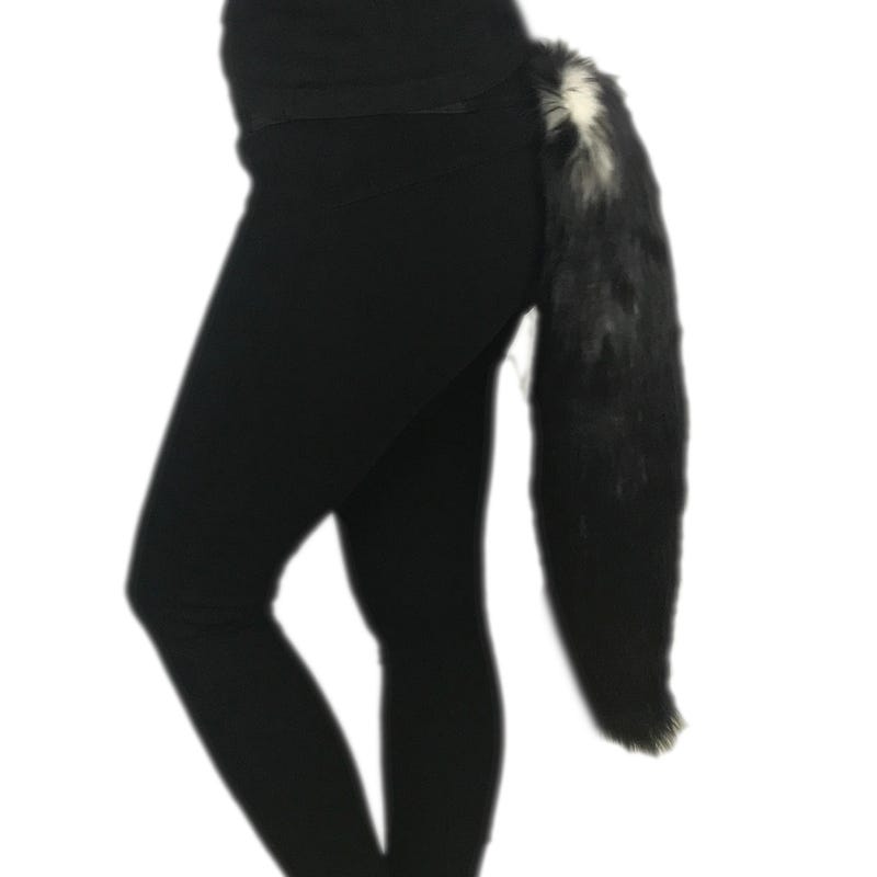 Furry Black Wolf Tail - Etsy