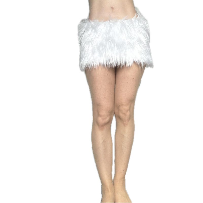 White Fur Dress - Etsy