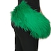 Emerald Green Luxury Faux Fur Animal Cosplay Tail, 20 or 30 Inches Rave ...