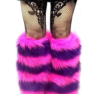 Bianna Cheshire Cat Leg Warmers, for Kids and Adults, Hot Pink Purple ...