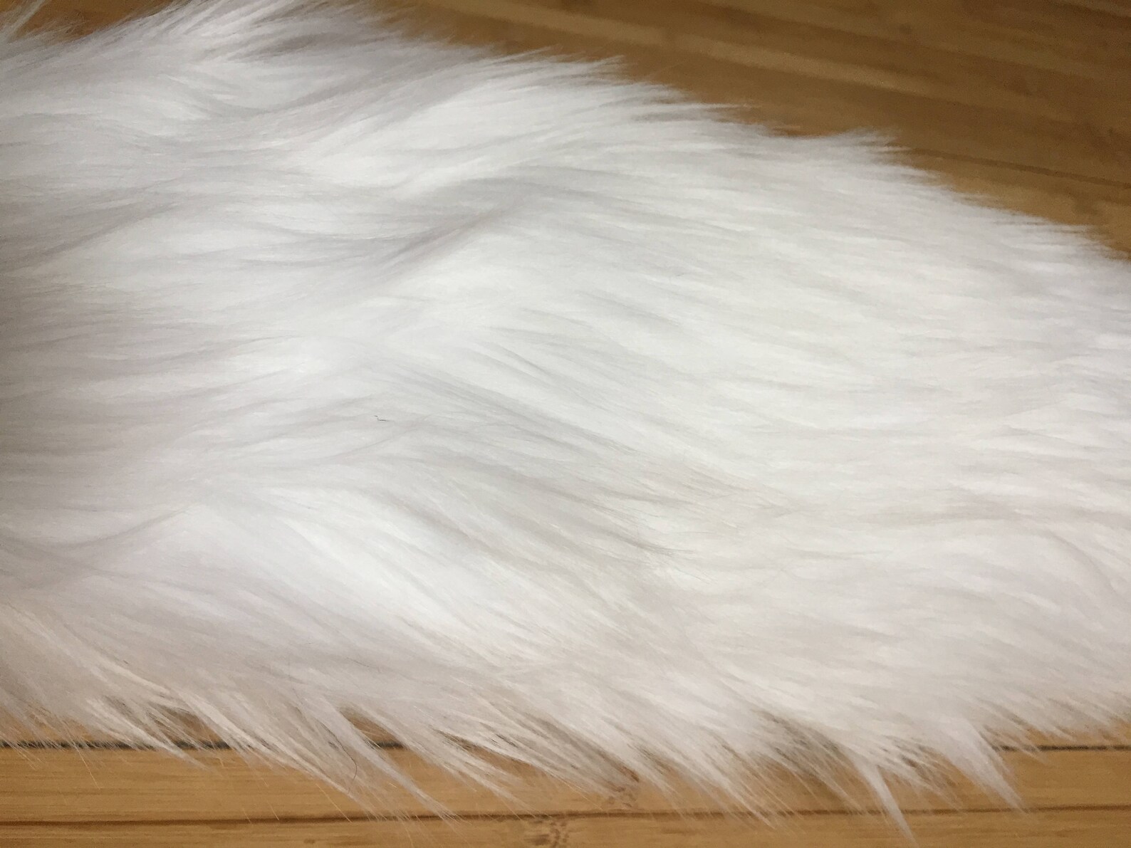 Kawaii All White Faux Fur Animal Cosplay Tail, for Kids and Adults ...