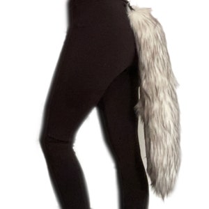 Bianna Candy Gray Wolf Tail, Luxury Faux Fur, Anime Cosplay Convention ...