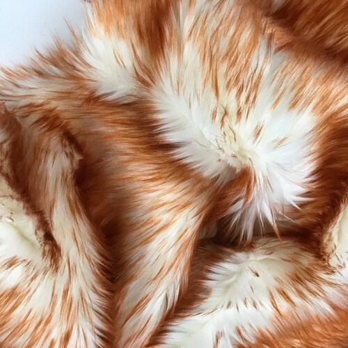 Bianna AMBER DEEP ORANGE Long Pile Faux Fur Fabric Shag - Etsy