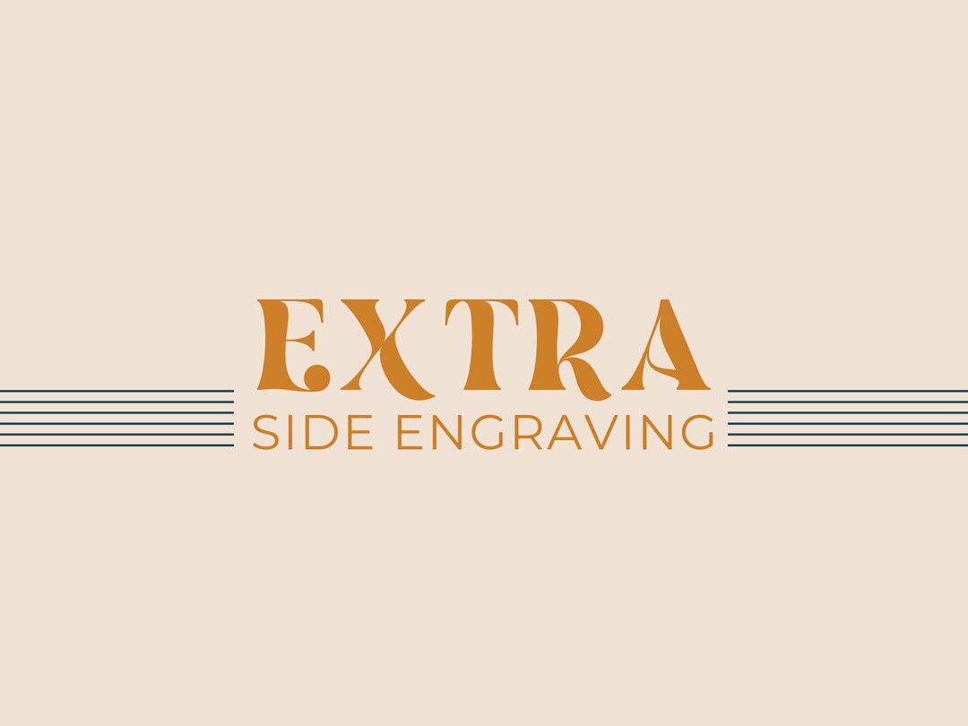 Extra Side Engraving - Etsy