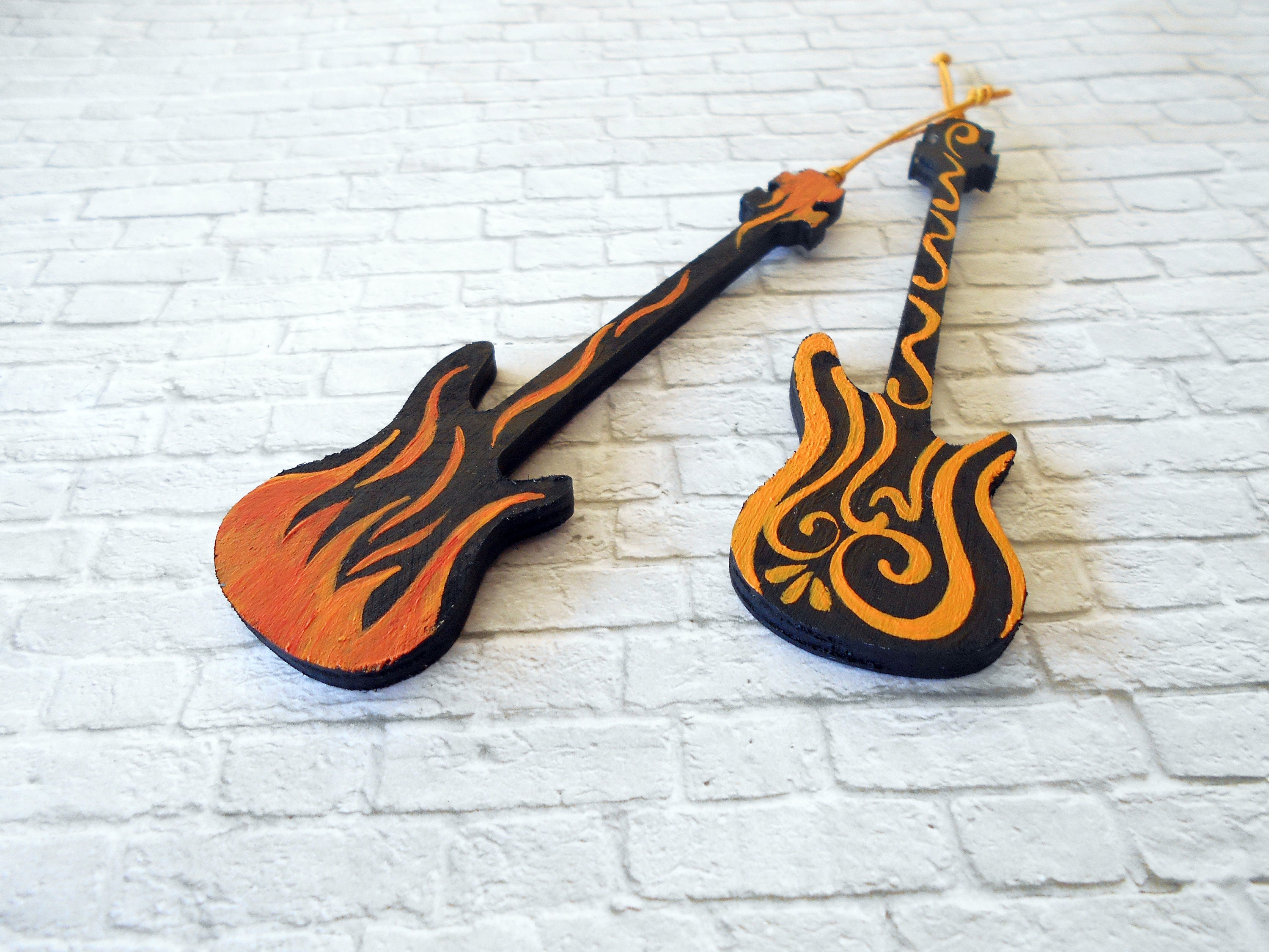 Miniature Guitar Decor, Guitar Ornament, Guitar Lover Gift, Rock Music ...