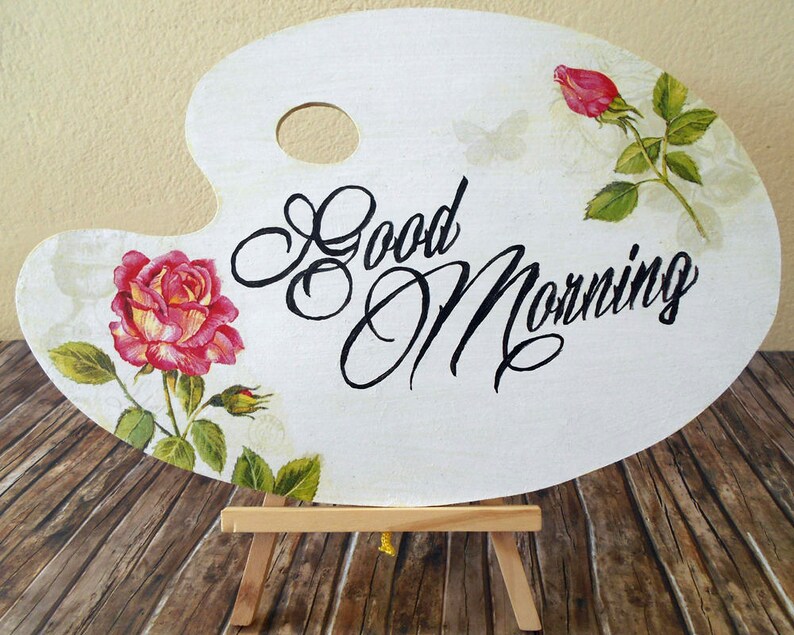 Good Morning Sign Gift From Husband Rustic Home Decor - Etsy