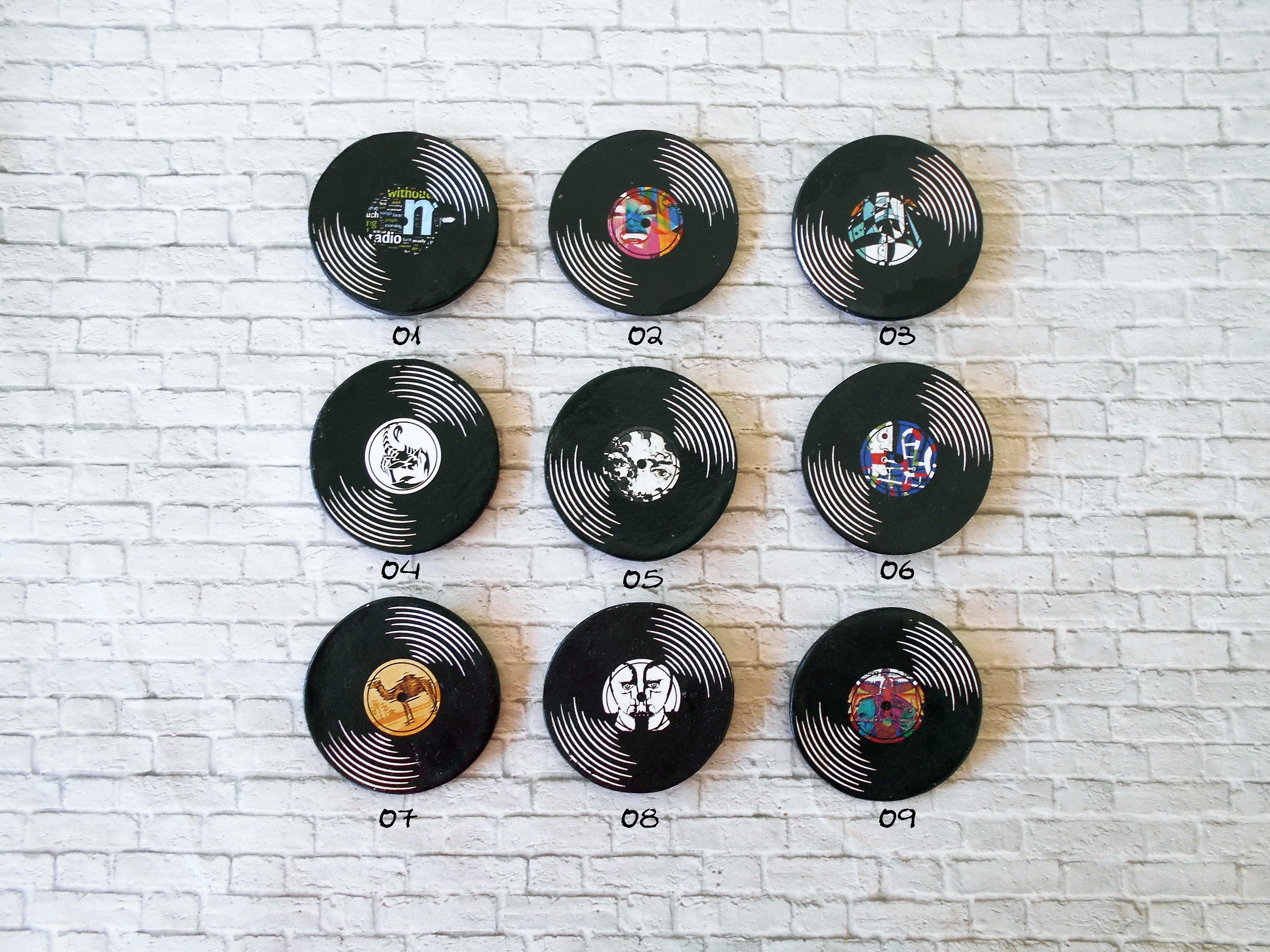 Miniature Custom Vinyl Record Discs Fridge Magnets Music | Etsy