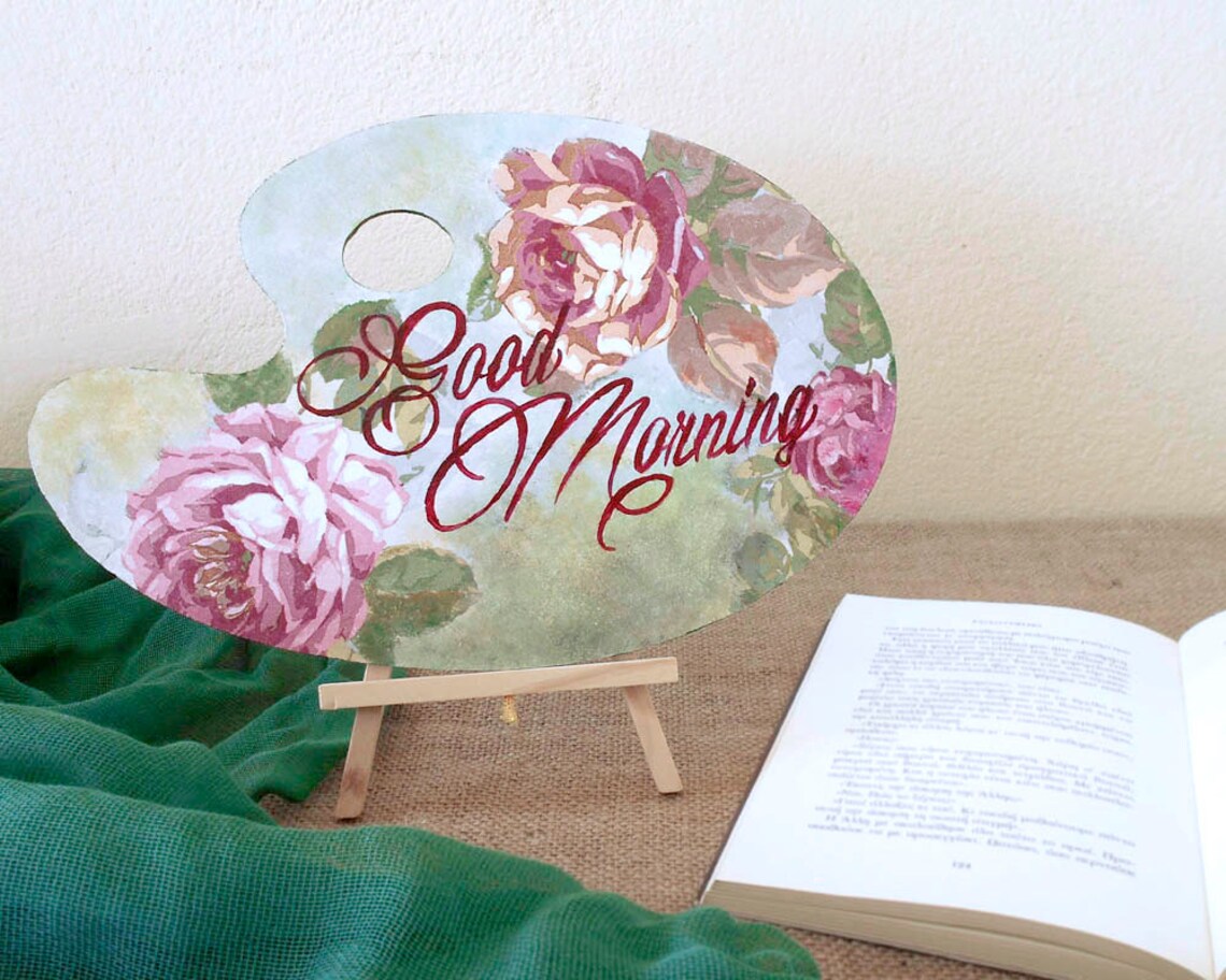 Buy Good Morning Sign - Rustic Home Decor - Spa Decor - Bathroom Decor ...