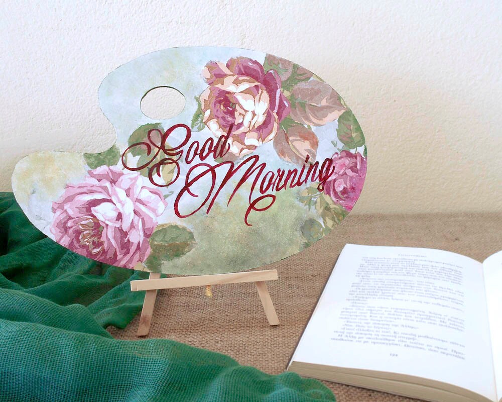 Buy Good Morning Sign - Rustic Home Decor - Spa Decor - Bathroom Decor ...