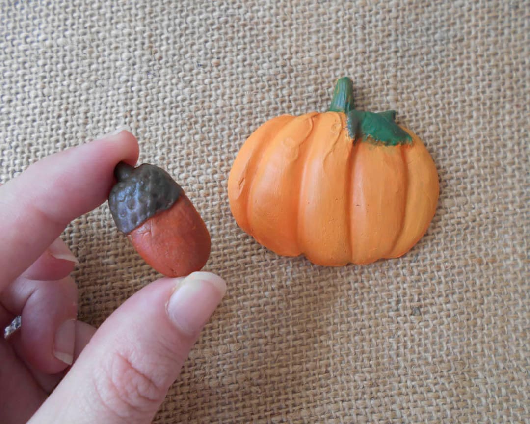 Pumpkin Acorn Fridge Magnets Thanksgiving Ideas Party - Etsy
