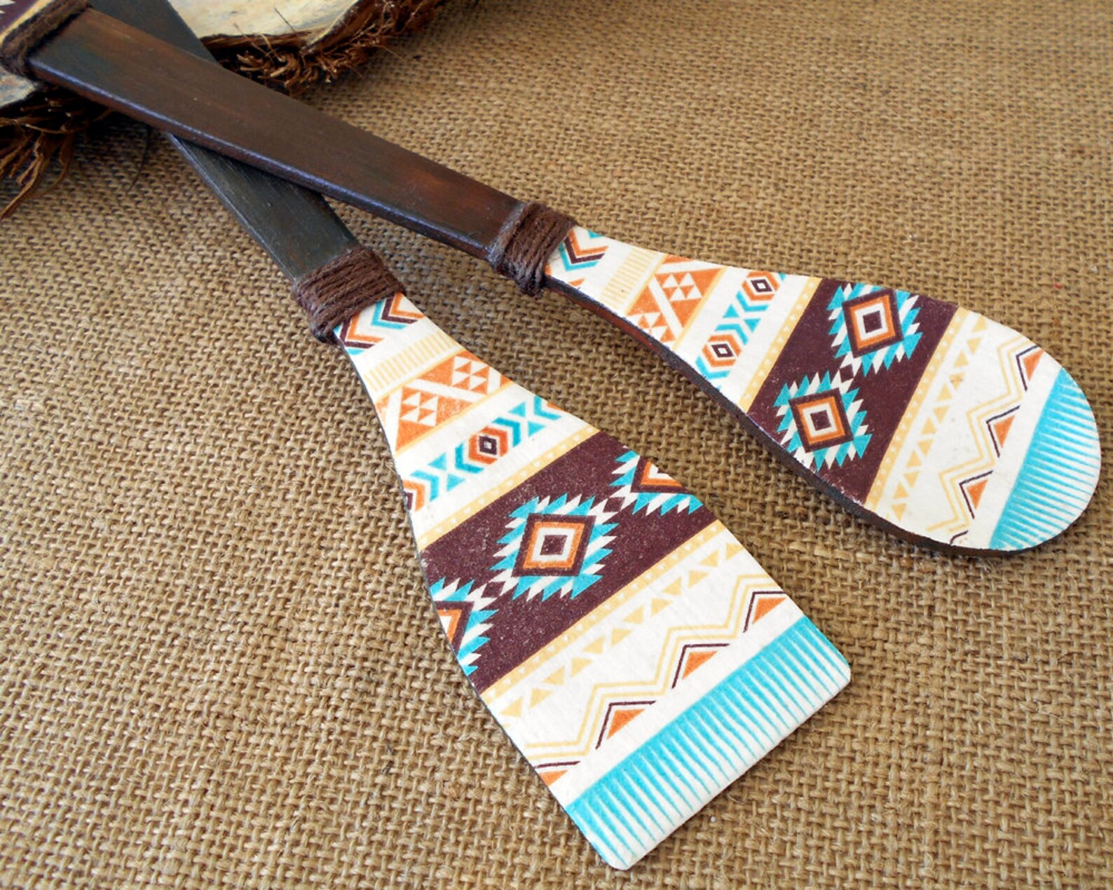African Decor Wooden Utensil Set Kitchen Decor Ethnic - Etsy