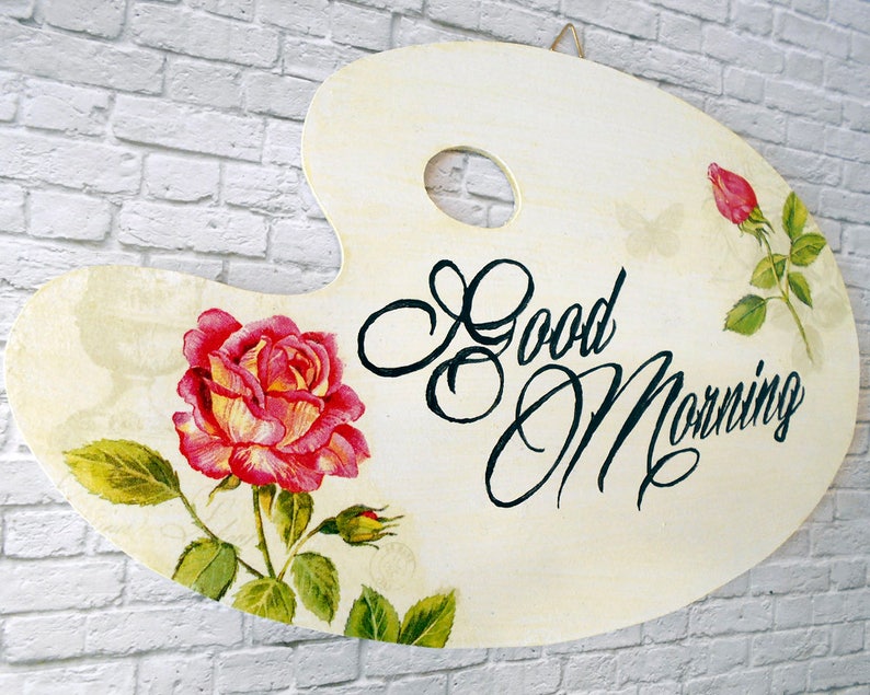 Good Morning Sign Gift From Husband Rustic Home Decor - Etsy