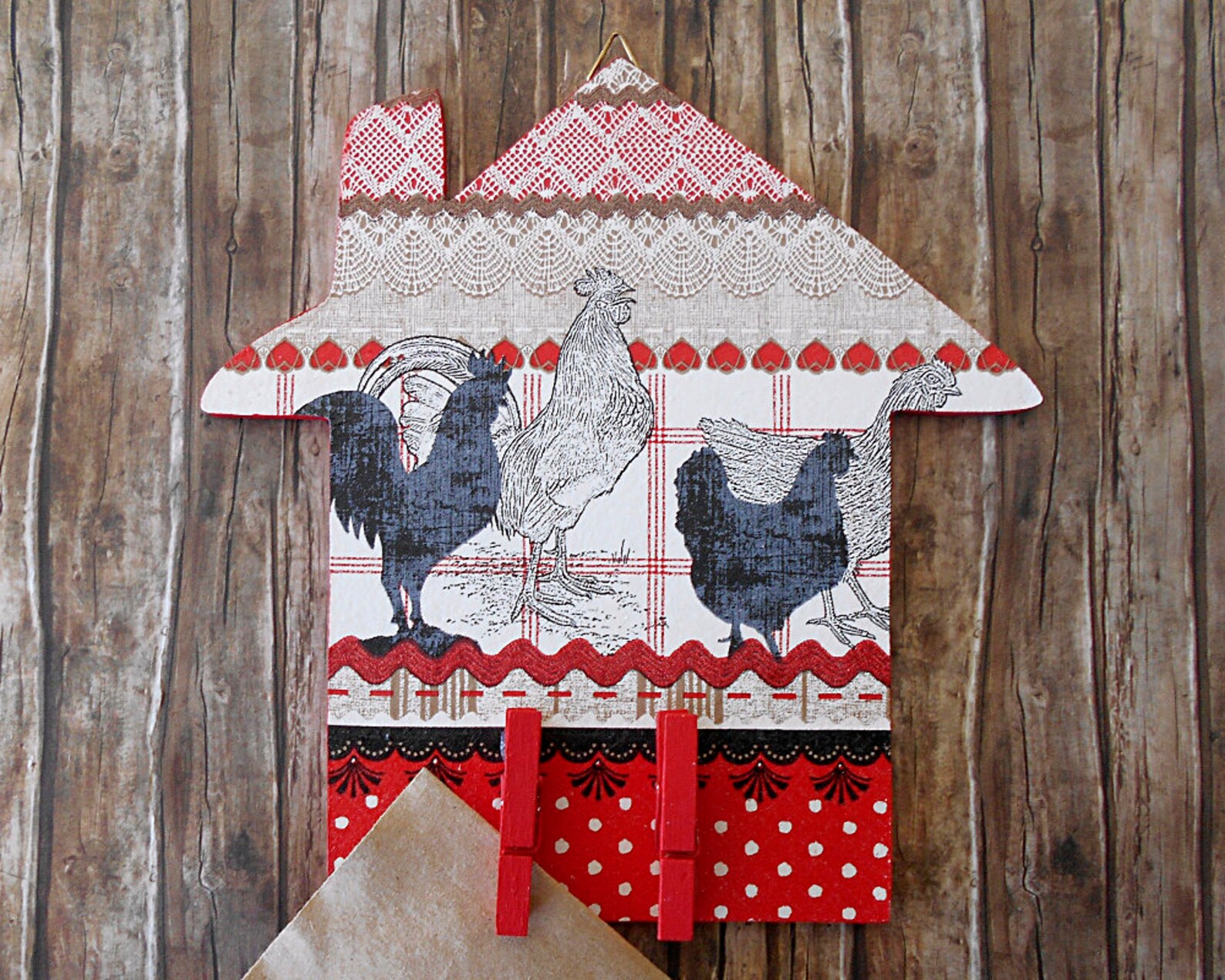 Chicken Decor Rooster Decor Towel Hanger Chicken Lover - Etsy