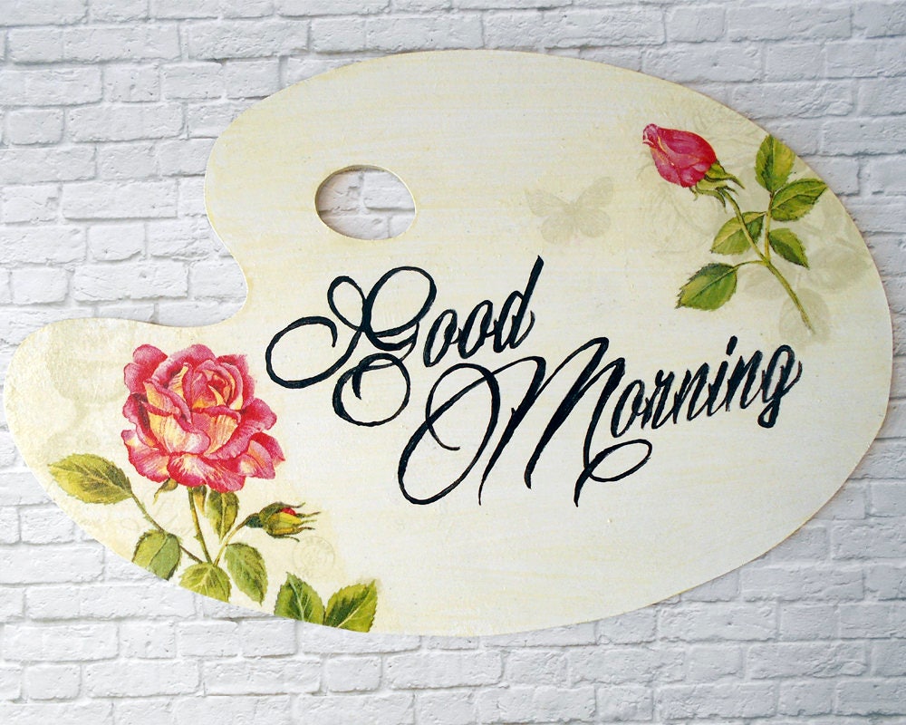 Good Morning Sign Gift From Husband Rustic Home Decor - Etsy