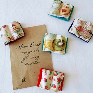 Miniature Book, Fridge Magnets, Book Lover Gift, Book Themed Baby ...