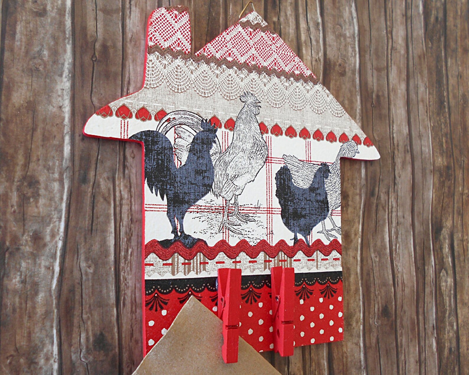 Chicken Decor Rooster Decor Towel Hanger Chicken Lover | Etsy