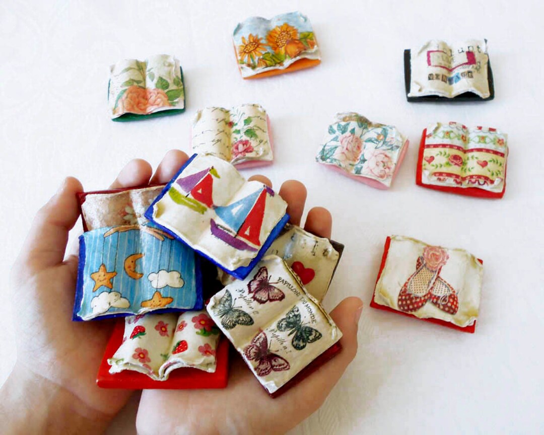 Miniature Book Fridge Magnets Book Lover Gift Book Themed - Etsy