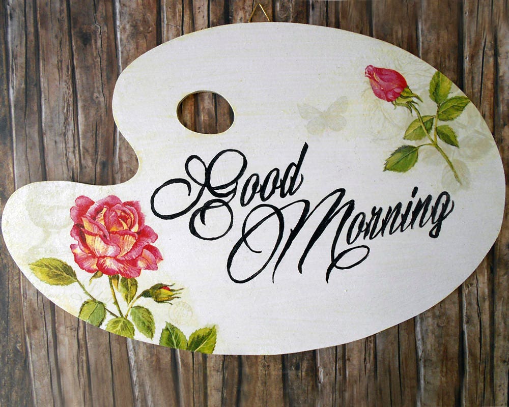 Good Morning Sign Gift From Husband Rustic Home Decor - Etsy