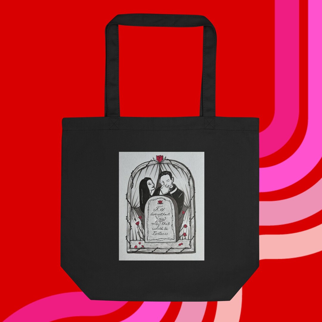 Addams Family Tote Bag, Sac Cabas Famille Addam, Gomez and Morticia ...
