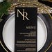Luxury Gold Foil Menu Card With 3D Customized Name Tag - Etsy
