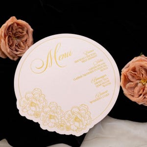 Fancy Shape Flat Menu Card - Etsy