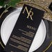 Luxury Gold Foil Menu Card With 3D Customized Name Tag - Etsy