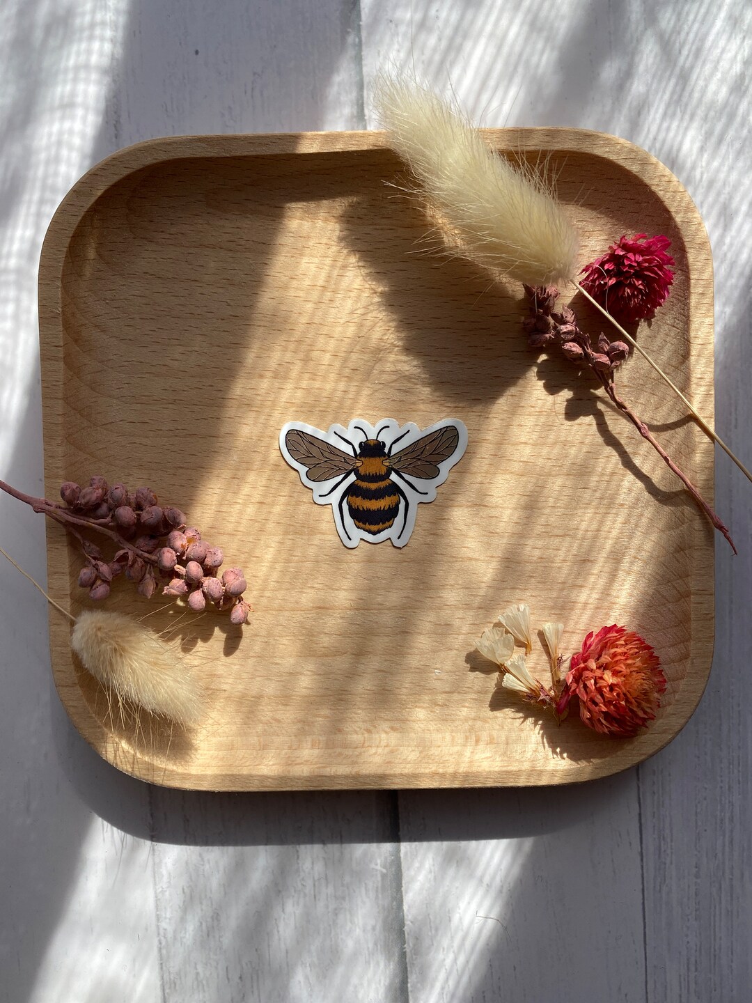 Holographic Bee Sticker//waterproof Sticker//waterbottle Sticker//mini ...
