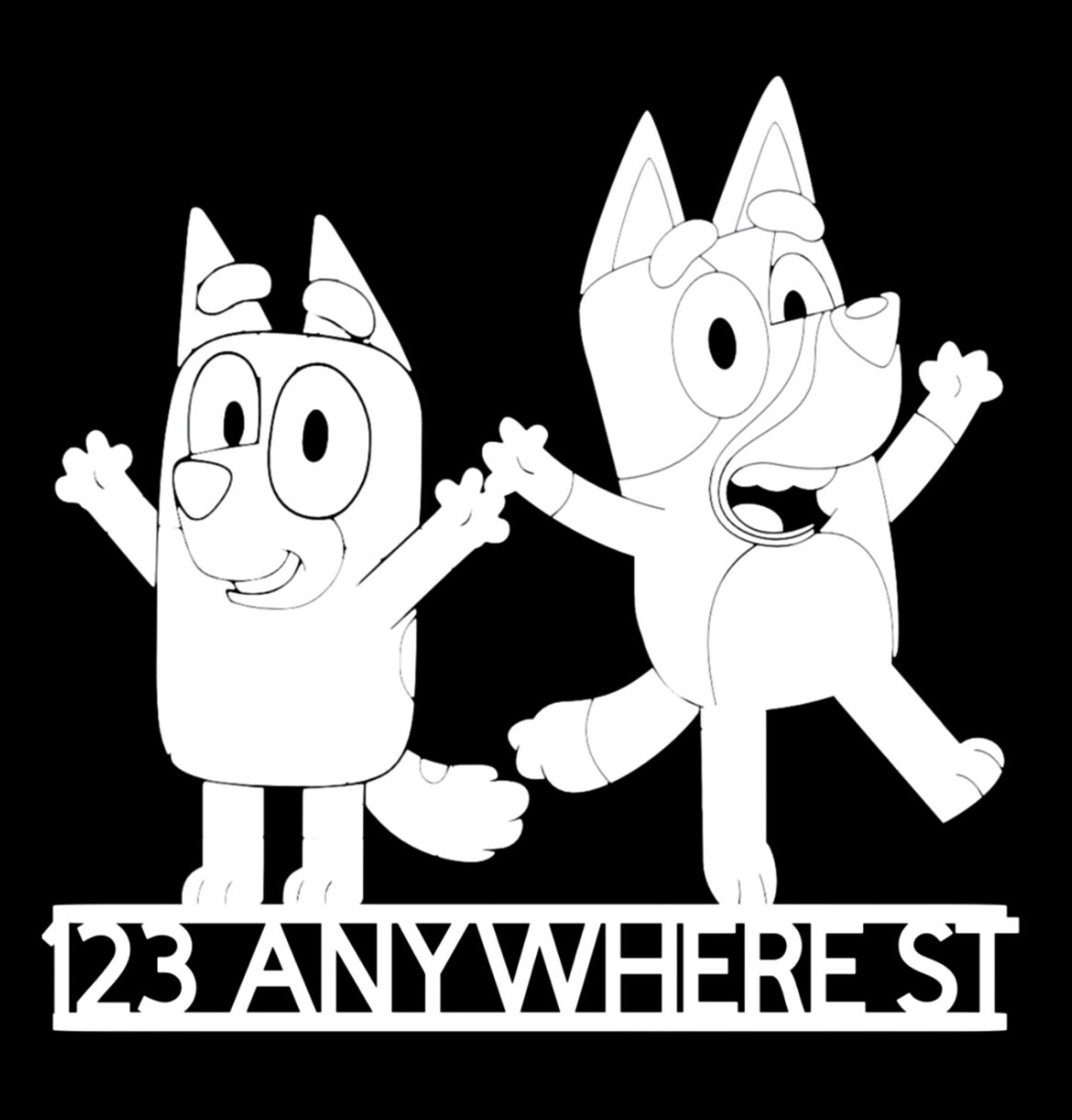 Personalised Wheelie Bin Stickers Bluey, Peppa Pig, Lilo and Stitch - Etsy