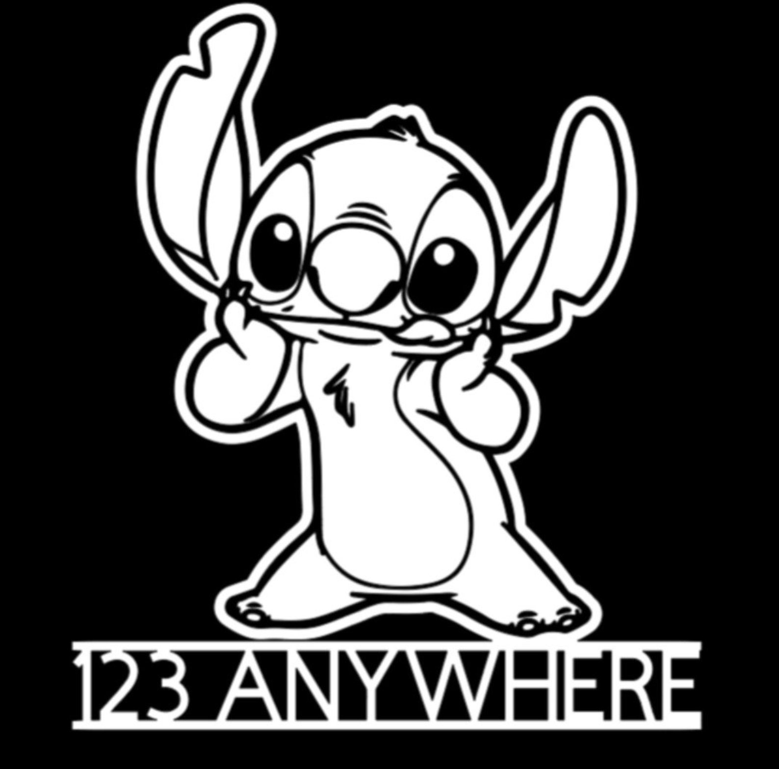 Personalised Wheelie Bin Stickers Bluey, Peppa Pig, Lilo and Stitch - Etsy