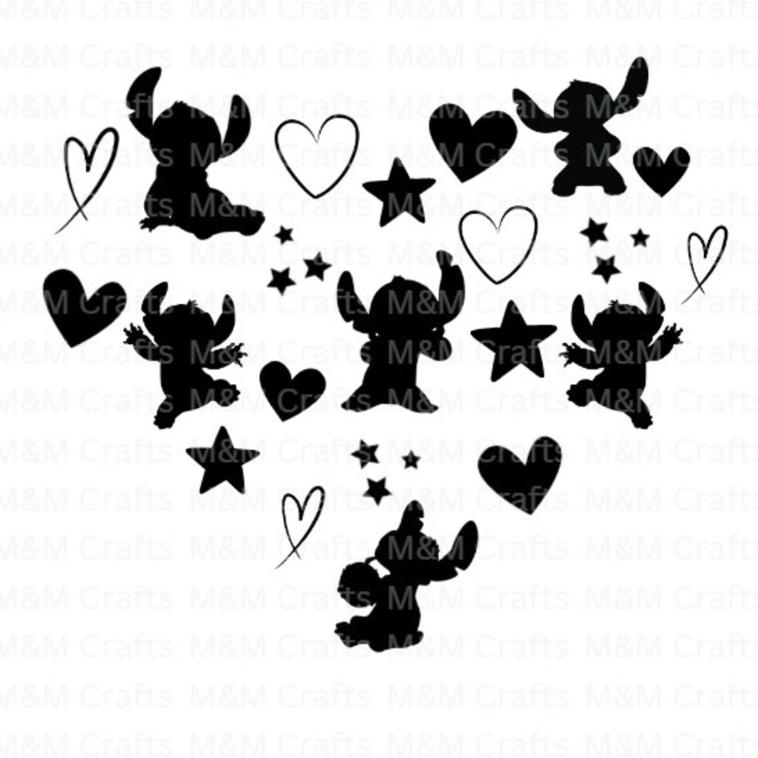 Stitch Heart SVG for Crafters - Digital Download - Etsy