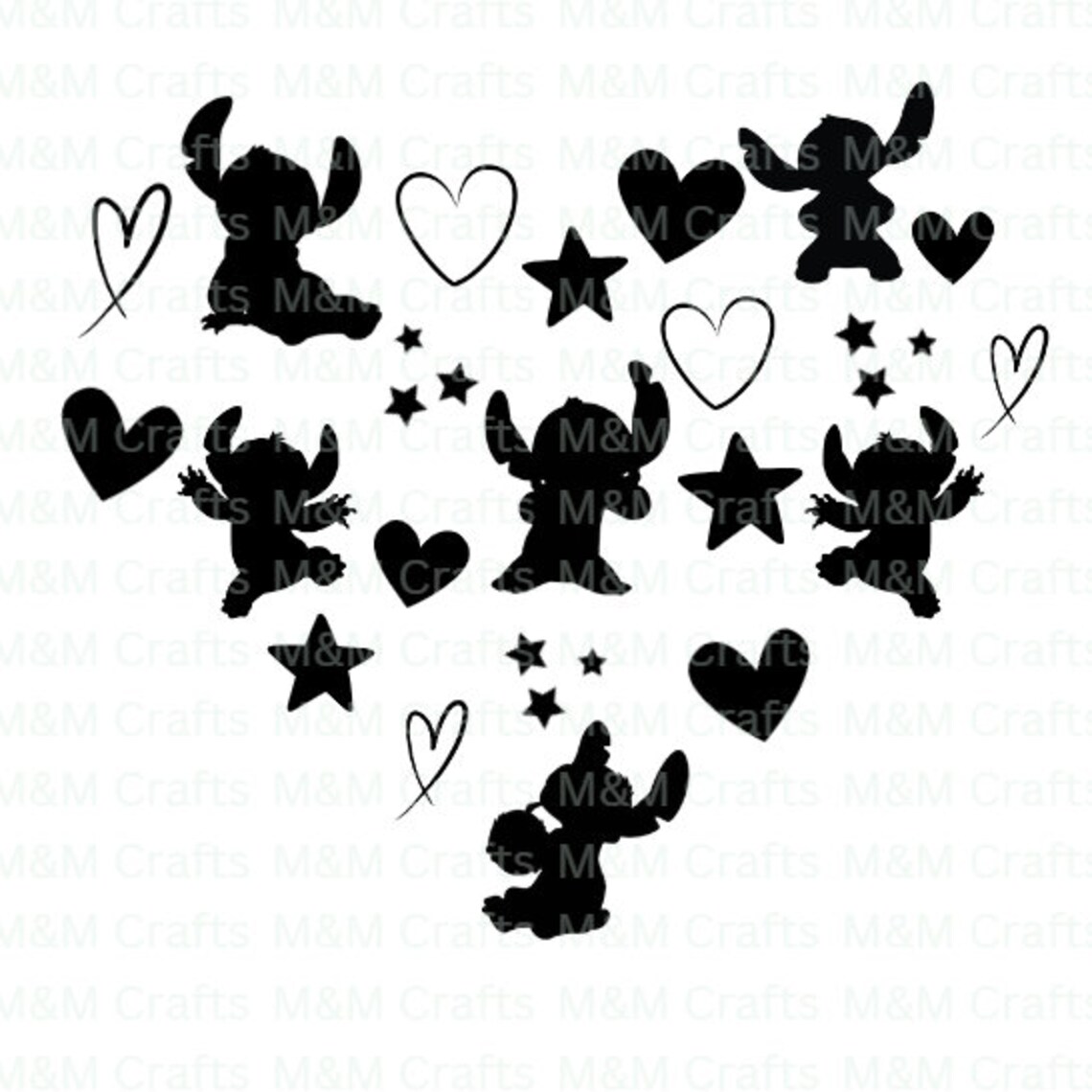 Stitch Heart SVG for Crafters - Digital Download - Etsy