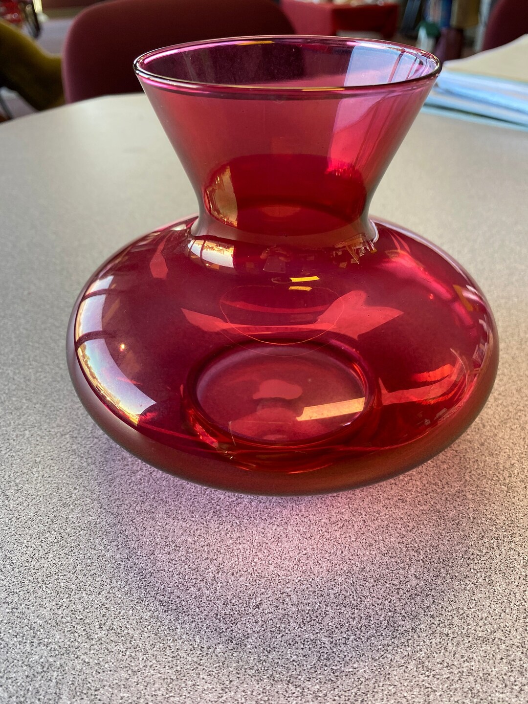 Vintage Pink West Virginia Glass Vase - Etsy