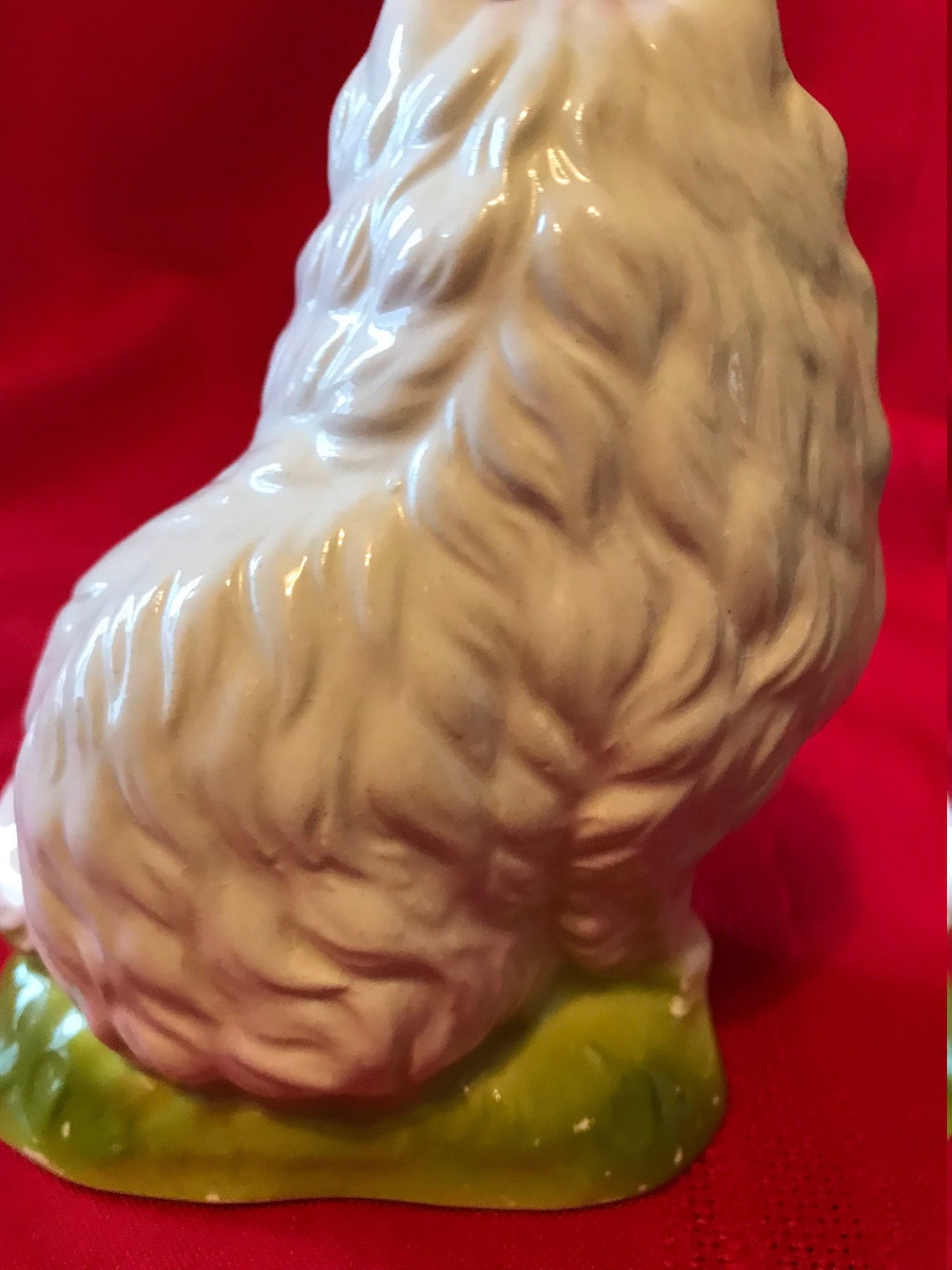 Long Haired White Cat Statue | Etsy