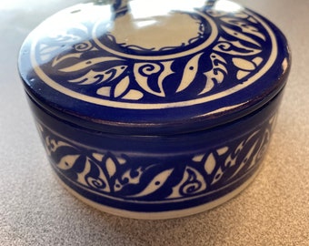 Round Ceramic Box | Etsy